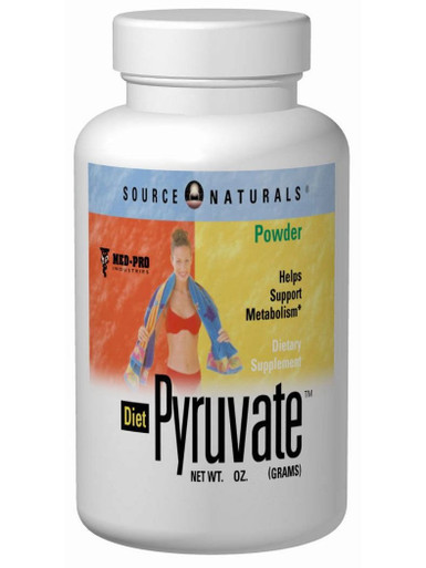 Source Naturals, Diet Pyruvate, 500mg, 3 oz - Kiwla