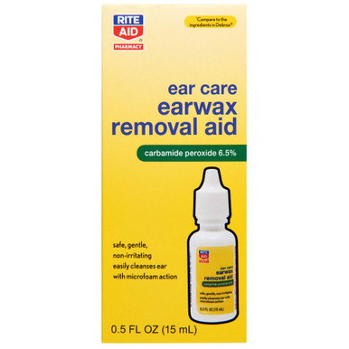 Rite Aid Earwax Removal Aid 0.5 fl oz. | Carbamide Peroxide 6.5% | Ear ...