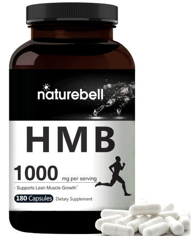 NatureBell HMB Capsules (Beta-Hydroxy Beta-Methylbutyrate), 1000mg ...