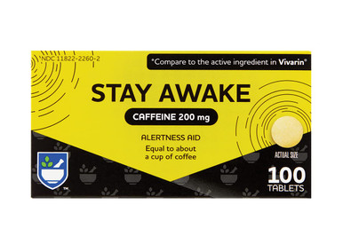 Rite Aid Stay Awake Tablets , 200 mg - 100 Tablets | Pills | Supplement ...