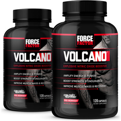 Force Factor Volcano, 2-Pack, Pre Workout Nitric Oxide Booster ...