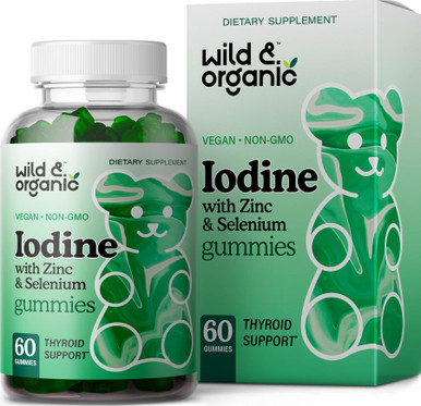 Wild & Organic Iodine Gummies - Iodine Supplements for Thyroid with ...