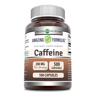 Amazing Formulas Caffeine Supplement | 200 Mg | 500 Capsules | Non-Gmo ...