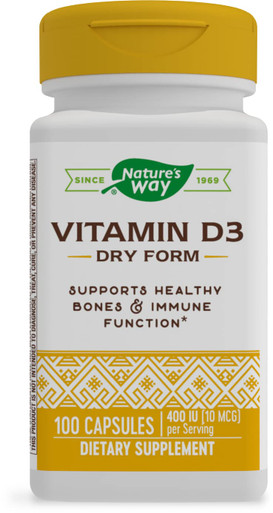 Nature'S Way Vitamin D3 Dry Form, Supports Healthy Bones And Immune ...