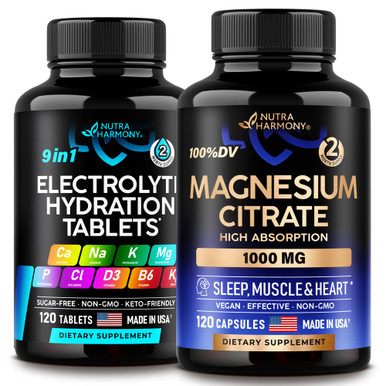 NUTRAHARMONY Electrolyte Tablets & Magnesium Citrate Capsules