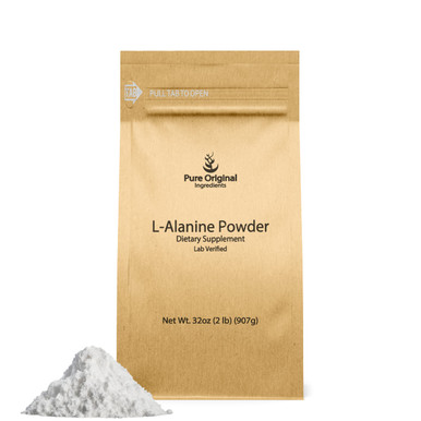 PURE ORIGINAL INGREDIENTS L-Alanine Powder (2 Lb) Lab Verified, Always ...