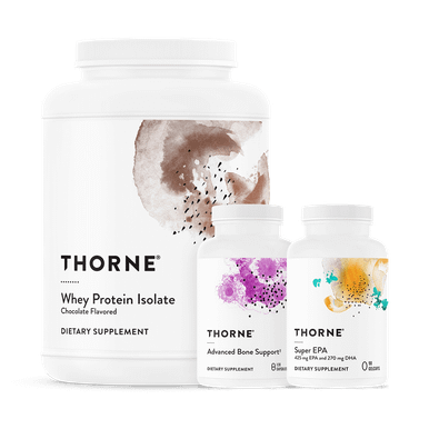 Thorne Bone Support Bundle Whey Protein Isolate & Advanced Bone Support ...