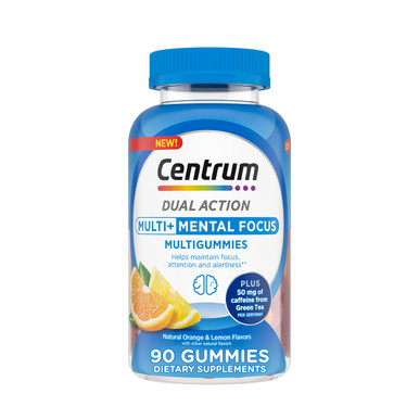 Centrum Multigummies Multi+ Dual Action Mental Focus Adult Multivitamin ...