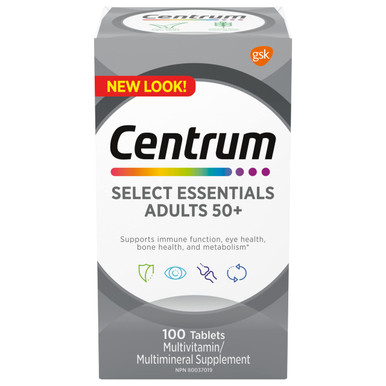 Centrum Select Essentials Complete Multivitamin & Mineral Supplement ...