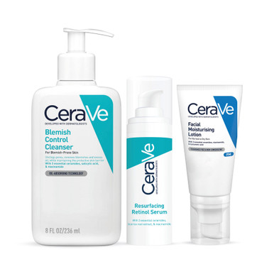 Cerave Blemish Control Night-Time Routine For Oily & Blemish-Prone Skin ...