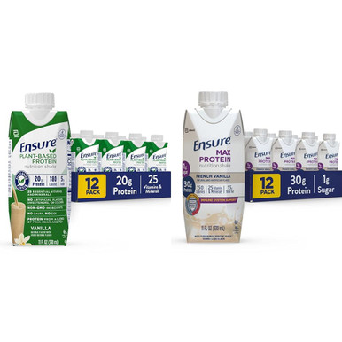 Ensure 100% Plant-Based Vegan Protein Nutrition Shakes & Max Protein ...