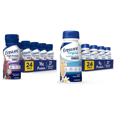 Ensure High Protein Nutritional Shake With Fiber & Original Vanilla ...