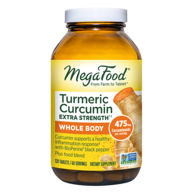 MegaFood Turmeric Curcumin Extra Strength - Whole Body - Turmeric ...