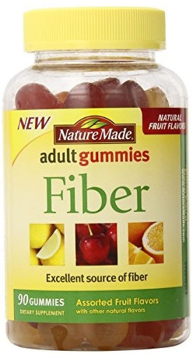 Nature Made Fiber Adult Gummies Assorted Fruit 90 Ea (Pack Of 3)