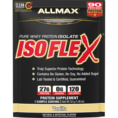 Allmax Nutrition Isoflex Protein Powder Samples Vanilla 30 G