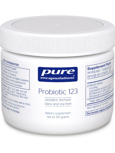 Pure Encapsulations, Probiotic 123, 80 g - Kiwla