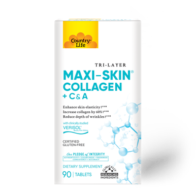 Country Life Maxi-Skin Collagen + C&A Tablets 90 Tablets