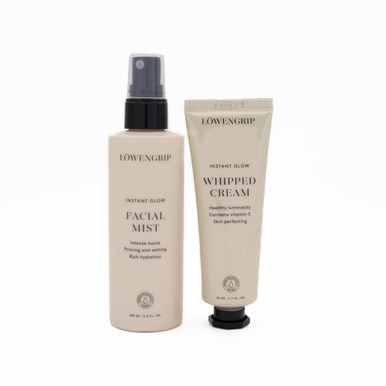 Lowengrip Instant Glow Set Whipped Cream + Facial Mist - Imperfect Box