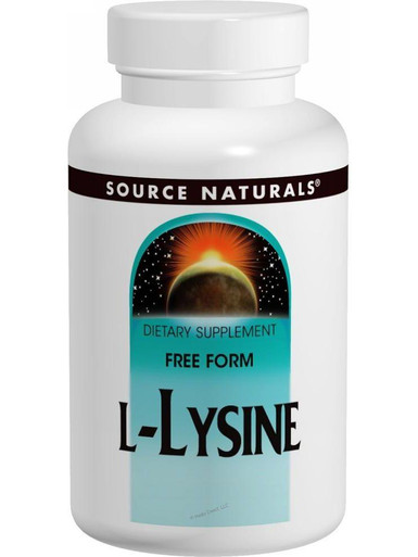 Source Naturals, L Lysine powder, 100 gm - Kiwla