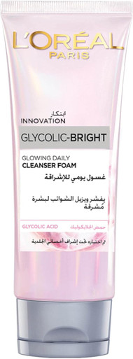 L'Oreal Paris Glycolic Bright Glowing Daily Cleanser Foam With Glycolic ...