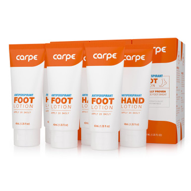Carpe Antiperspirant Hand And Foot Lotion Package Deal (3 Hand And 3 ...