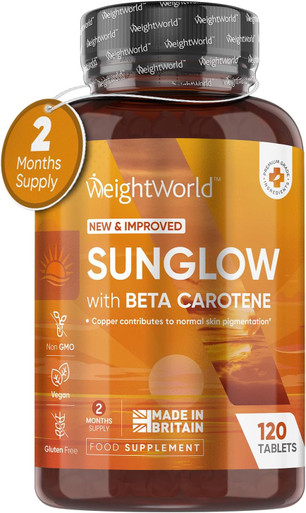 ‎Weightworld Tanning Tablets - 120 Tablets - Beta Carotene Tanning ...