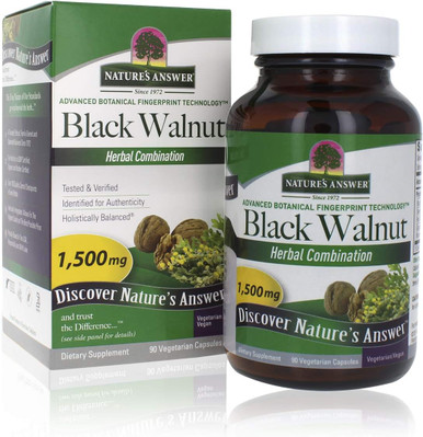 Nature'S Answer Black Walnut Complex 1500mg 90-Capsules | Promotes ...