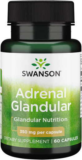 Swanson Adrenal Glandular 350 mg 60 Caps