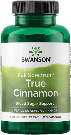 Swanson Full Spectrum True Cinnamon - Herbal Supplement - (120 Capsules ...