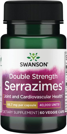 Swanson Optimum Potency Serrazimes 40000 Units 40000 Units 60 Veg ...