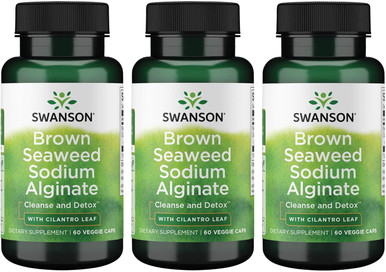 Swanson Premium- Brown Seaweed Sodium Alginate with Cilantro Leaf - 60 ...