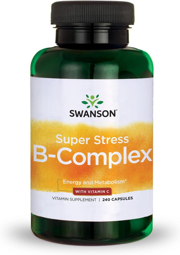 Swanson Super Stress B-Complex - Vitamin Supplement - Formula for ...