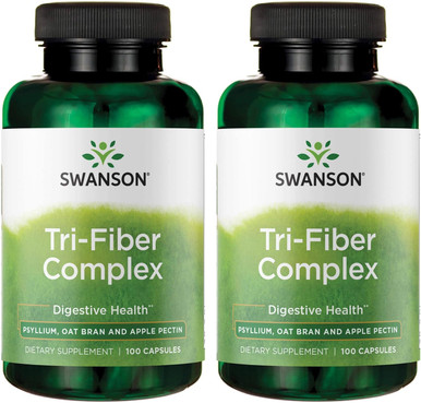 Swanson Tri-Fiber Complex - Digestive Health Supplement Made with ...