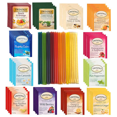 Tea Bunch Twinings 48 Assorted Tea Bags Variety Pack 12 Flavors Tea ...