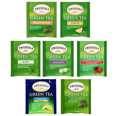 Blue Ribbon Twinings Green Tea Bags Sampler Assortment Variety Pack Box ...