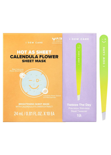 I Dew Care Real Herb Calendula Sheet Mask - Hot As Sheet + Tweeze The ...