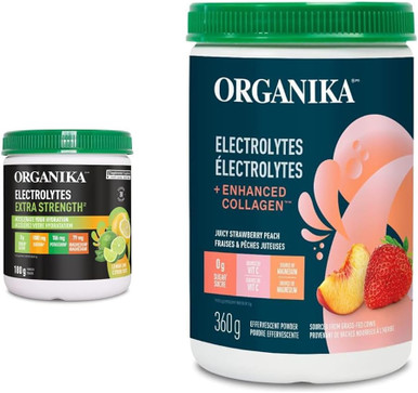 Organika Electrolytes Extra-Strength Powder- Lemon Lime- High In Sodium ...