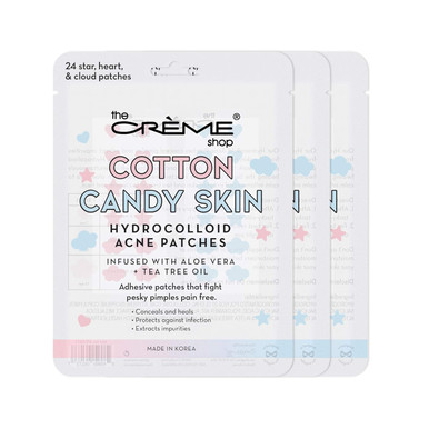 The Creme Shop Cotton Candy Skin Hydrocolloid Acne Patches, Acne ...