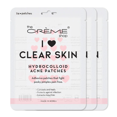 The Creme Shop Heart Shape Clear Skin Hydrocolloid Dark Spot Acne ...
