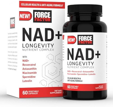 Force Factor Nad+ (Nmn Or Nicotinamide Riboside Alternative) With Resveratrol, Astaxanthin ...