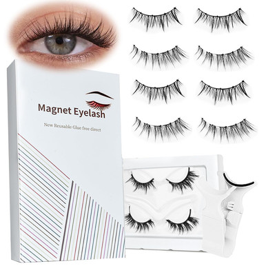 Magnetic Eyelashes Natural Look Magnetic Lashes No Glue Or Eyeliner ...