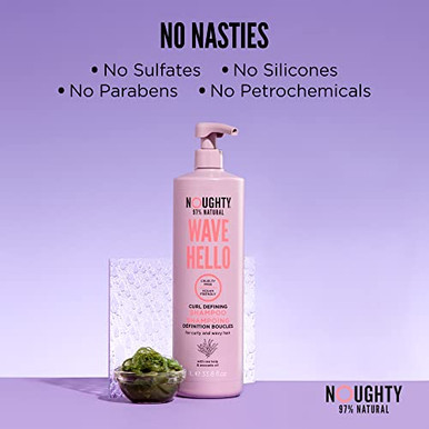 Noughty Wave Hello Curl Defining Shampoo (1L) - Vitamin Rich Formula ...