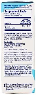 Enfamil Ferinsol Iron Supplement Drops For Infants & Toddlers 15 Mg 1. ...