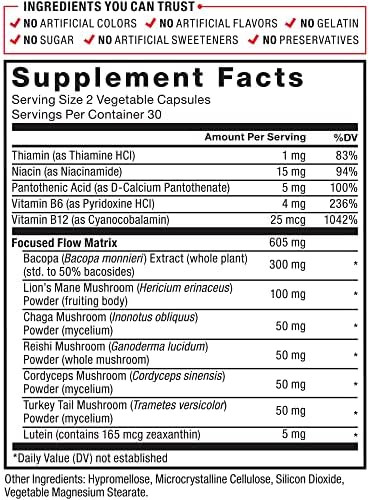 Force Factor Forebrain Focus Brain Booster Brain Supplement To Boost ...