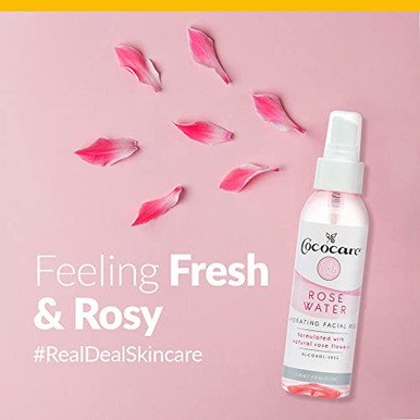 Cococare Rose Water Hydrating Facial Mist Moisturizing & Refreshing For ...