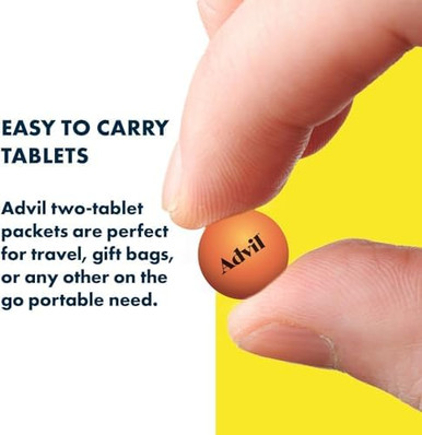 Advil Ibuprofen 200Mg (50 Packets Of 2 Coated Tablets) 50 Ea (Pack Of 3)