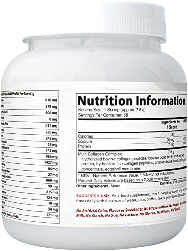 Best Naturals Multiple Collagen Peptides Protein Type I Ii Iii V & X ...