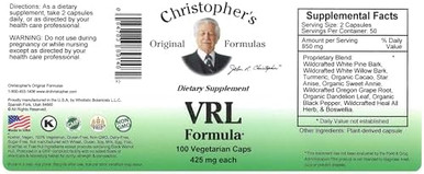 Christopher'S Original Formulas Vrl Formula Capsule 100 Count