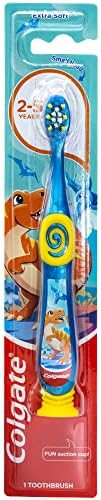 Colgate Dinosaur Toothbrush For Children With Suction Cup Kids 25 Years ...