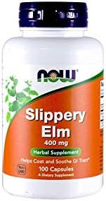 Now Foods Slippery Elm 400Mg Capsules 100Count (Pack Of 2)